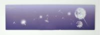China Silk Screen Printing Colored Glittering Glass for Air Conditioner Customizable Holes for sale
