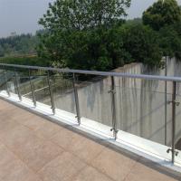 China Stainless Steel Glass Fencing Handrail Balustrade for Patio Position in Stair Railings for sale