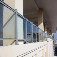 China Stainless Steel Glass Fencing Handrail Balustrade for Patio Position in Stair Railings for sale