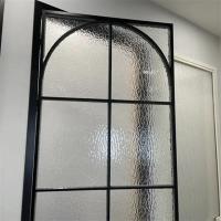 China Colorful Flower Pattern Begonia Embossed Glass for Bathroom Kitchen Industrial Hotel Villa for sale
