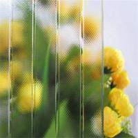 China Colorful Flower Pattern Begonia Embossed Glass for Bathroom Kitchen Industrial Hotel Villa for sale