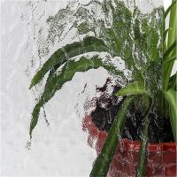 China Colorful Flower Pattern Begonia Embossed Glass for Bathroom Kitchen Industrial Hotel Villa for sale