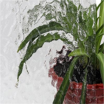 China Stylish Workshop Decoration Dull Edge Pattern Glass Louver for Contemporary Style for sale