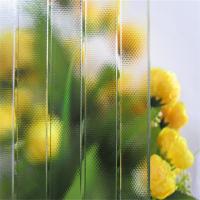 China 1830*2440/1830*3660 Ribbed Pattern Glass for Apartment Building Construction for sale