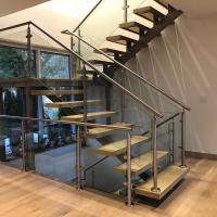 China AS/NZS2208 1996 / SGCC/ CE Certified 6 6 Laminated Glass Floor Anti Slip Glass Stairs for sale