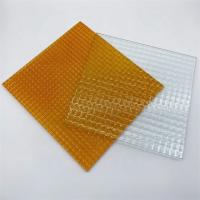 China 1830*2440/1830*3660 Flat Moru Pattern Glass for Bathroom Partition Customized Design for sale