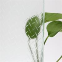 China Cut Custom Pattern Textured Glass for Apartment Decorative Hot Melt Fused Glass for sale