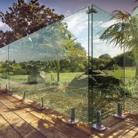 China High Strengthened 50*50 Square Steel Spigot Glass Panel Swimming Pool Fence with Drill Holes Edge Works for sale