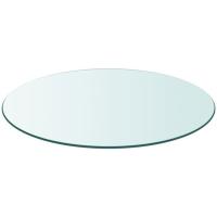 China Customized Flat Polished Edge 8mm Clear Tempered Glass Table Top for Hotel Furniture for sale