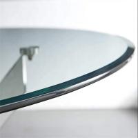 China Customized Flat Polished Edge 8mm Clear Tempered Glass Table Top for Hotel Furniture for sale