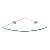 China Polished Edge Tempered Glass Bathroom Shelves for Slat Wall Display Customized Sizes for sale