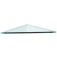 China Polished Edge Tempered Glass Bathroom Shelves for Slat Wall Display Customized Sizes for sale