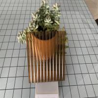 China Decorative Building Material 4mm-6mm Bronze Patterned Glass for Interior Decoration for sale