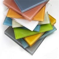 China Scratch-Resistant Colored Tempered Glass Splashback Panels for Kitchen Improvement for sale