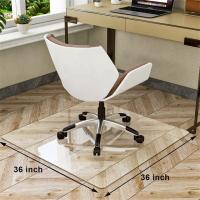 China Industrial Grade Clear Tempered Glass Chair Mat 1/5