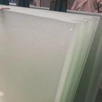 China Extra Clear Frost Satin Decorative Acid Etched Glass for Staircase Courtyard Apartment for sale