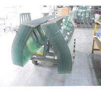China 3-15mm Thickness J-Shape Curved Tempered Shower Glass for Bathroom Modernization Project for sale