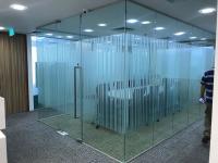 China Qualified Float Glass Acid Etched Satin Frost for Apartment Wardrobe Door Improvement for sale