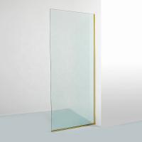 China Fine Polished Edge Decoration Clear Tempered Shower Glass for Frame Shower Doors for sale