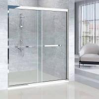 China Fine Polished Edge Decoration Clear Tempered Shower Glass for Frame Shower Doors for sale