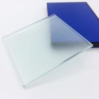 China 3-12mm Non Fingerprint Frost Etched Solid Construction Glass Sheets for Hall Building for sale
