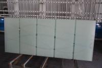 China Contemporary Frosted Glass Shower Doors with Fine Polished Edge and Tempered Glass for sale