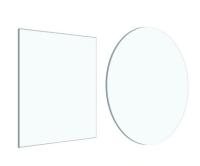 China Hollow Structure Decoration 12mm Square and Rectangle Table Top Glass With Beveled Edge for sale