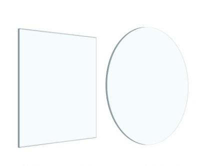 China Hollow Structure Decoration 12mm Square and Rectangle Table Top Glass With Beveled Edge for sale