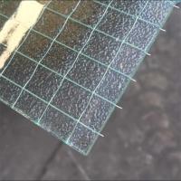 China Hollow Structure 6mm 8mm Safety Metal Mesh Laminated Wired Glass for Villa for sale