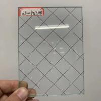 China Hollow Structure 6mm 8mm Safety Metal Mesh Laminated Wired Glass for Villa for sale