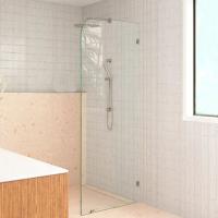 China EN12150/CE/SGCC/Australian Certificate Fixed Radius Tempered Glass Shower Doors for sale