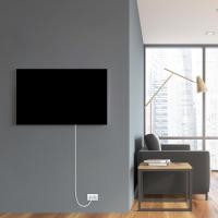 China Flat 4mm Thickness Home Glass Heating Panel with WiFi Electric Wall Infrared Room Heater Glass for sale