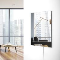China Electric Heating Tempered Infrared Room Bathroom Heater Wall Glass Panel for Decoration for sale