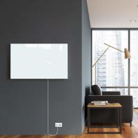 China Electric Heating Tempered Infrared Room Bathroom Heater Wall Glass Panel for Decoration for sale