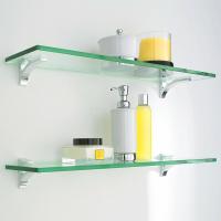 China Stainless Steel Glass Shelves Display Glass Kitchen Cabinets with Customized Logo for sale