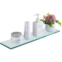 China Stainless Steel Material Modern Design Style Bathroom Corner Glass Shelf for Shelves for sale