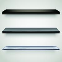 China Hotel and Home Decoration Single Glass Tier Tempered Glass Shelf with 5-12mm Thickness for sale