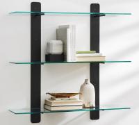 China Hotel and Home Decoration Single Glass Tier Tempered Glass Shelf with 5-12mm Thickness for sale