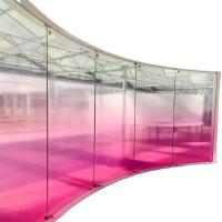 China 6 6mm Gradient Color Double Tempered Laminated Glass for Bathroom Living Room Exterior for sale