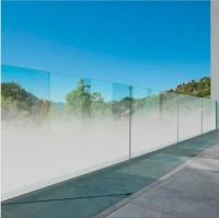 China Custom Patterns 8mm Pattern Texture Tempered Glass Silkprint Gradient Balustrades Door for sale