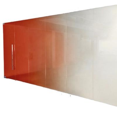 China Drilling Tempering Eco-friendly 6.38-8.38mm Polished Edged Toughened Gradient Glass for sale