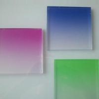 China Customized Printing 6-15 MM Silk Screen Printing Glass Tempered Printed Gradient Shower Room for sale