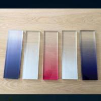 China Customized Printing 6-15 MM Silk Screen Printing Glass Tempered Printed Gradient Shower Room for sale