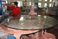 China Tempered Pattern Glass Table Top in Flat Design for Customized Decoration Needs for sale
