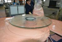 China Flat 6mm Toughened Patterned Tabletop Glass for Furniture Designers for sale