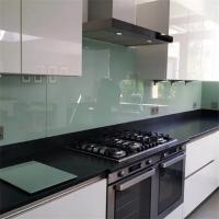China High Temperature Resistant 4mm 5mm Decorative Kitchen Glass Splashbacks Tempered Back Painted for sale