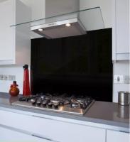 China Grinded Edge Premier Range White Cosmos Glass Splashback CCC/ISO9001/CE/SGCC/RoHS Approved for sale