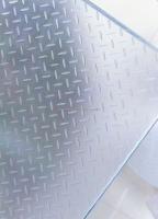 China Anti Slip Frost Acid Etch Tempered Glass for Floor Decoration Purpose Customized Pattern for sale