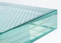 China Staircase Floor Decoration 3-15mm Thickness Anti Slip Satin Acid Etch Laminated Glass for sale