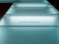 China Non-Slip Decorative Acid Etch Laminated Glass Floor Staircase with Privacy Protection for sale